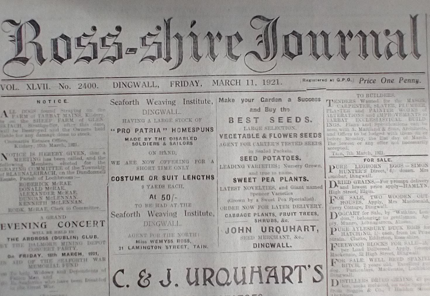 Reflections from Ross-shire: A dip into the Ross-shire Journal old ... Reflections from Ross-shire: A dip into the Ross-shire Journal old ...